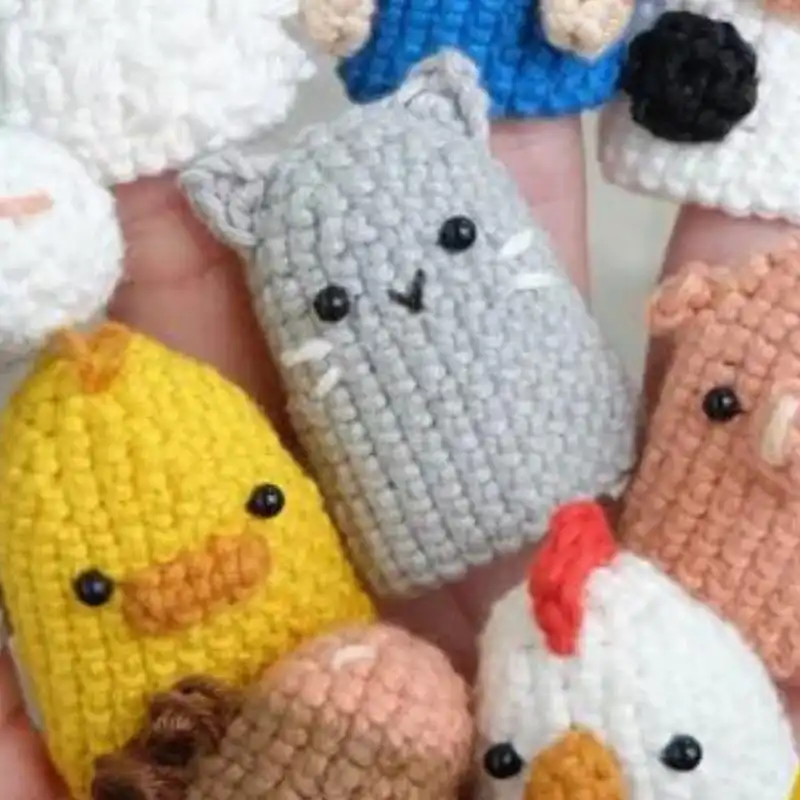 50 Crochet Patterns Finger Puppets For Imaginative Play And ...