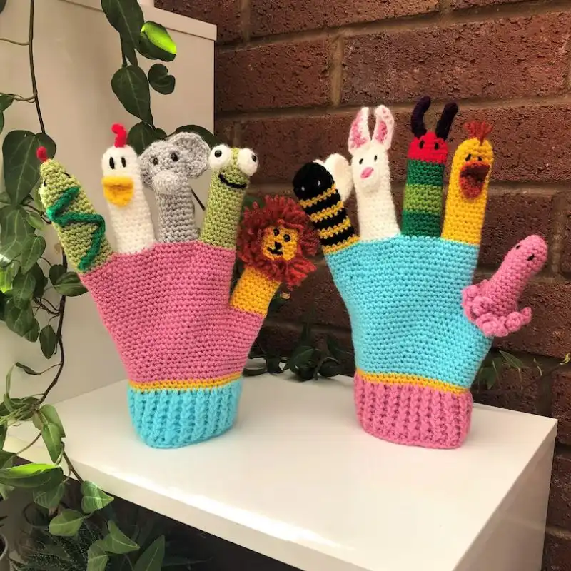 50 Crochet Patterns Finger Puppets For Imaginative Play And ...