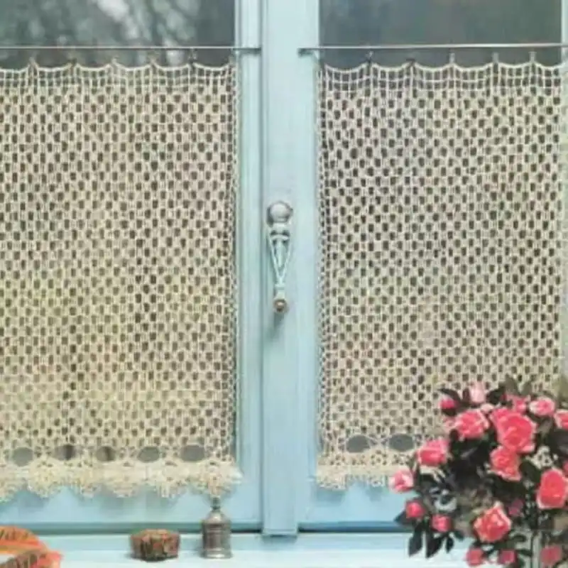 Crochet Patterns For Curtains And Window In Living Spaces