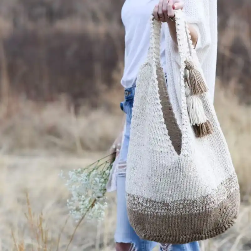 35 Contemporary Tote Bag Knitting Patterns With A Fusion Of Style And ...