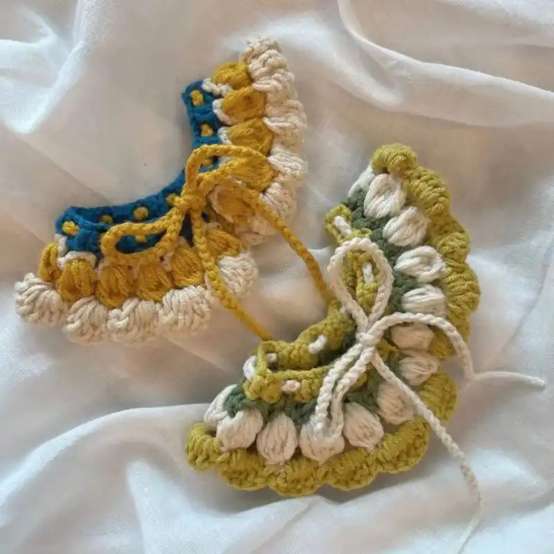30 Fashionable Crochet Patterns For Dog Leashes And Collars For Your ...