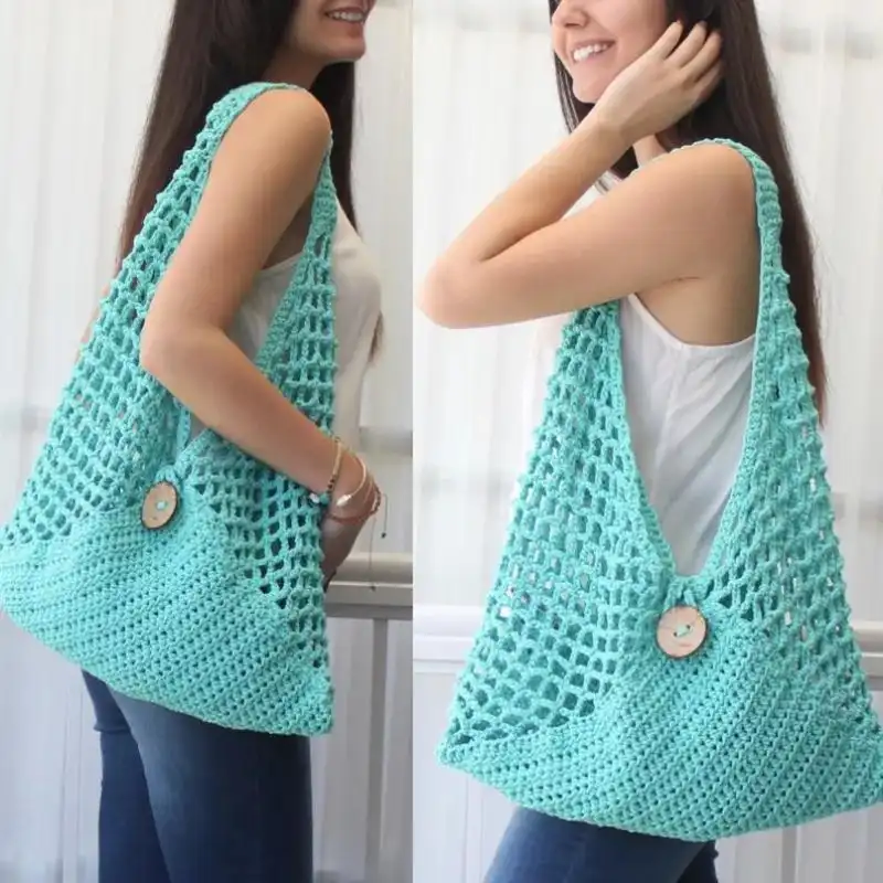 64 Crochet Market Bags Patterns With Sustainability And Style - Craft ...