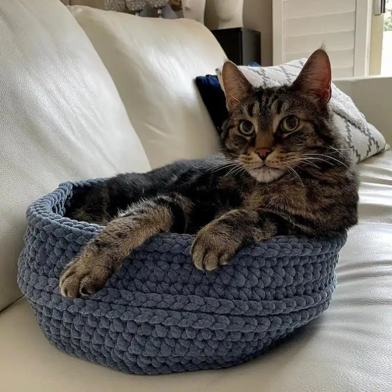 35 Crochet Pet Beds And Blankets Patterns For Your Beloved Pets - Craft ...